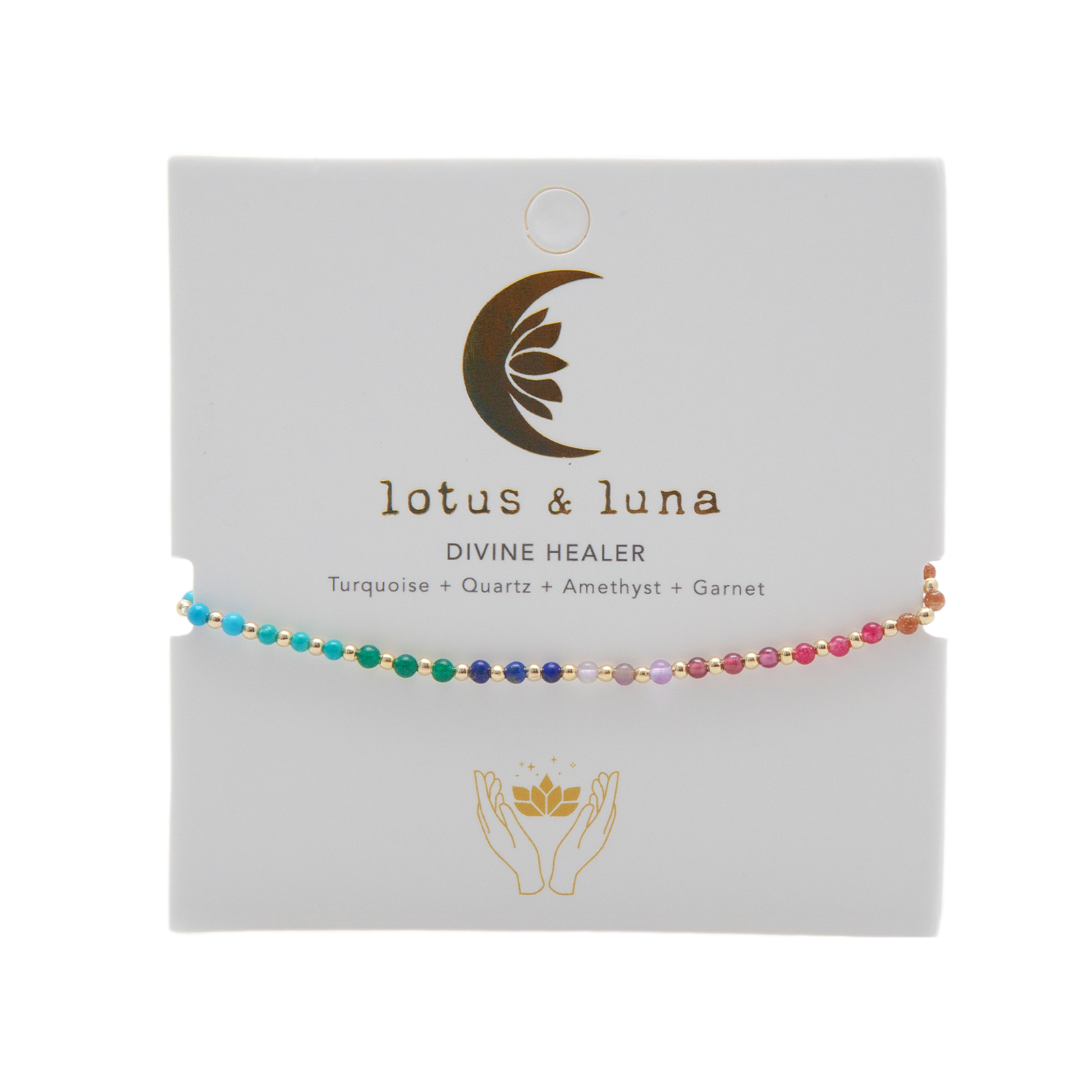Lotus and Luna - Divine Healer Healing 2mm Anklet