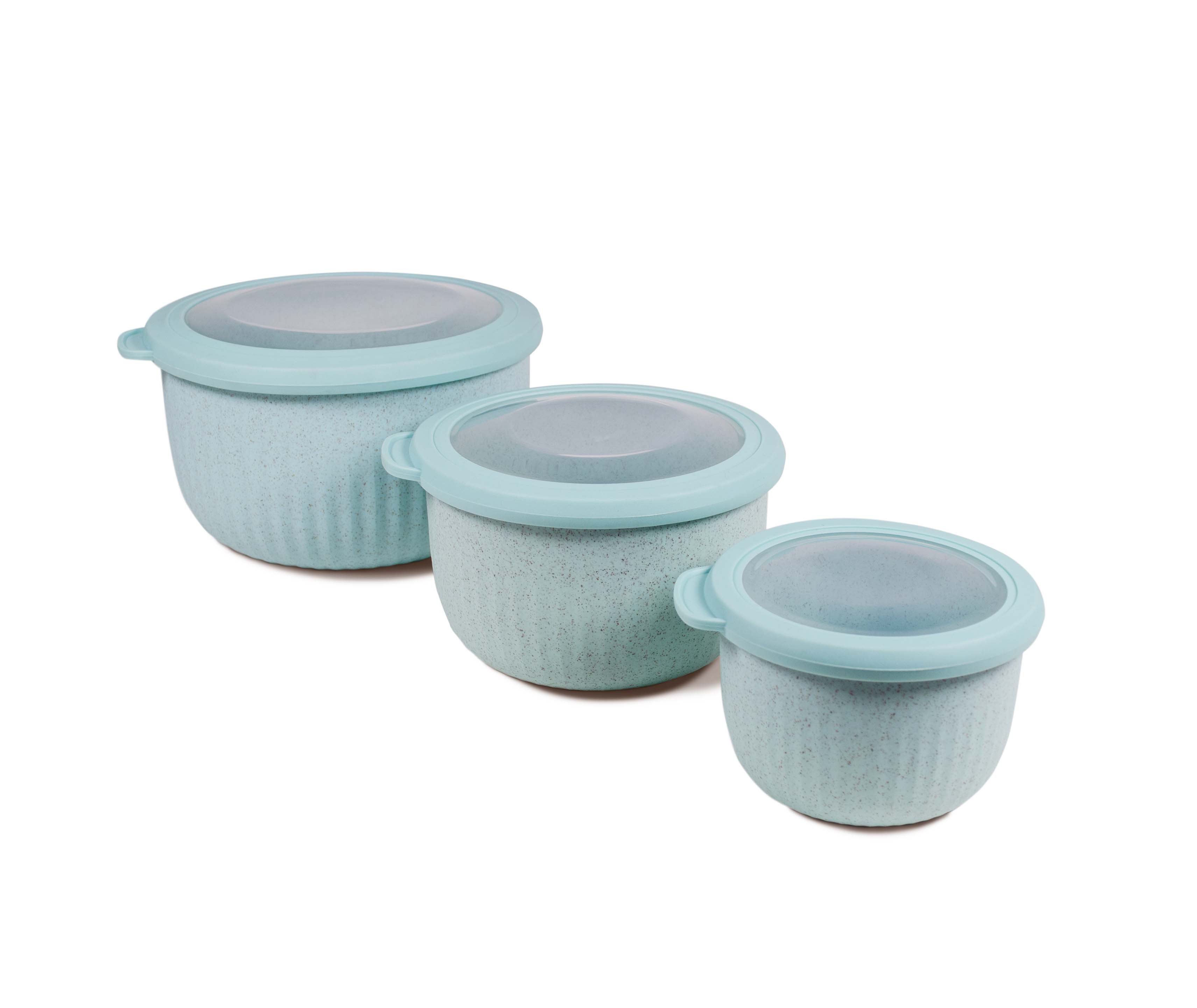 Jobar - Nesting Bowl with Lid (Teal) (3 Pack)