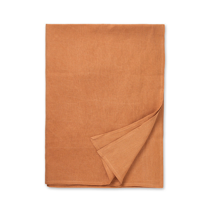 Sembla Linen Flat Sheet (King) - Madder - Beachly